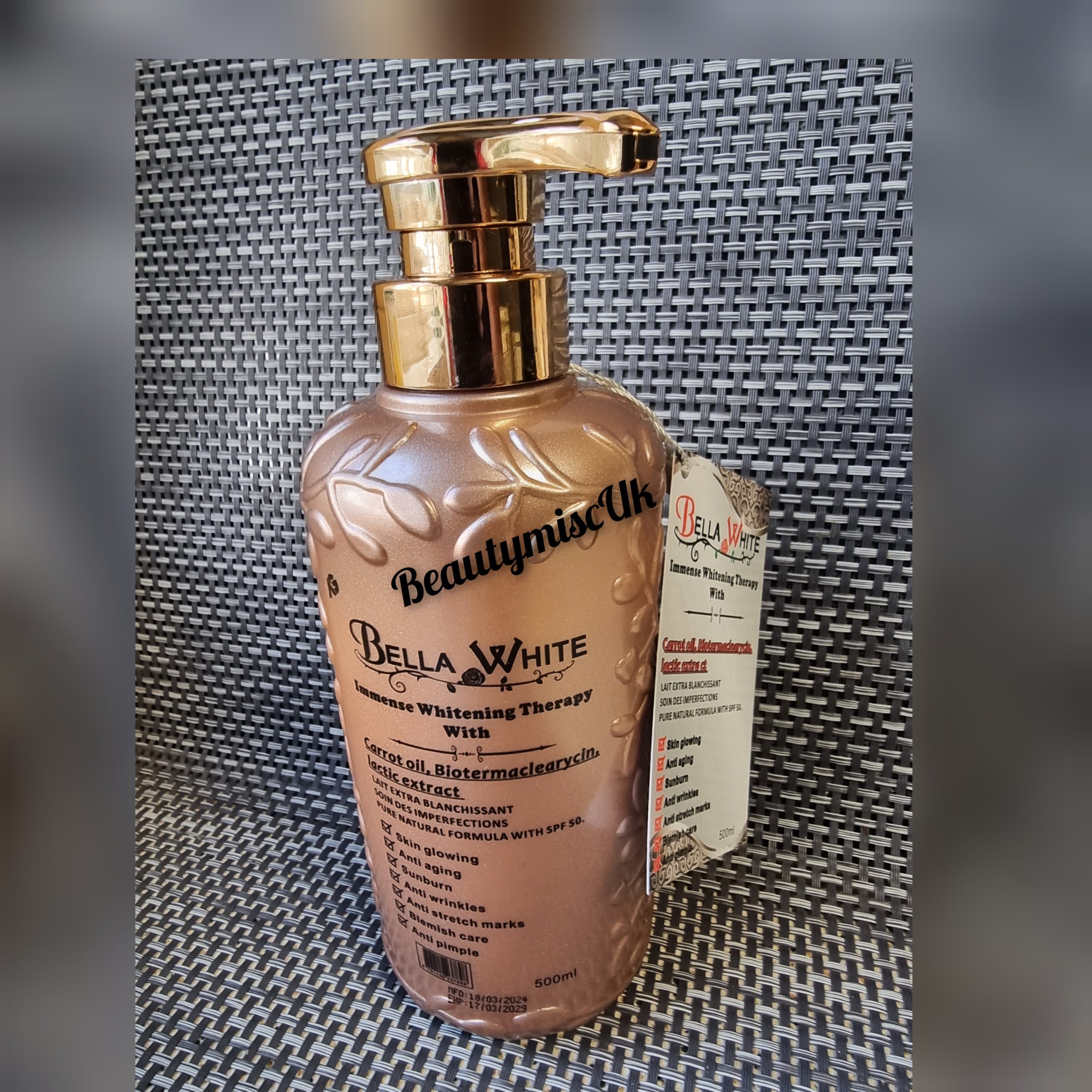 Bella White immense whitening Therapy body lotion With Carrot Oil ...