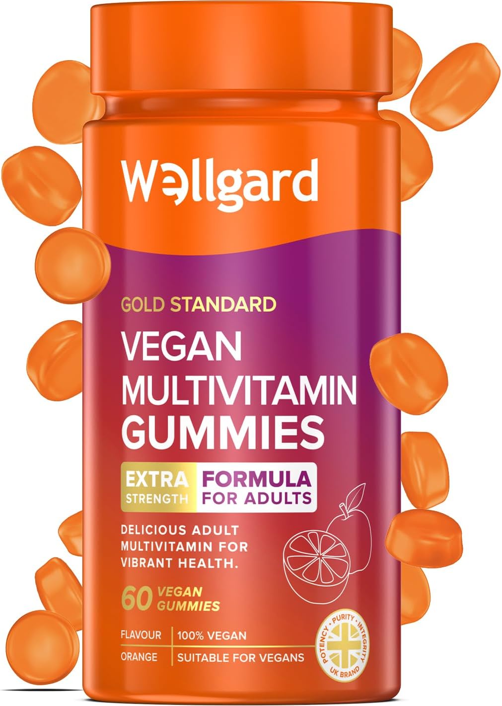 Wellgard Vegan Multivitamin Gummies x 60 - BeautyMisc